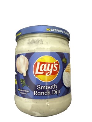Lay's Dip Smooth Ranch Dip 15 oz No Artificial Flavors Natural | eBay