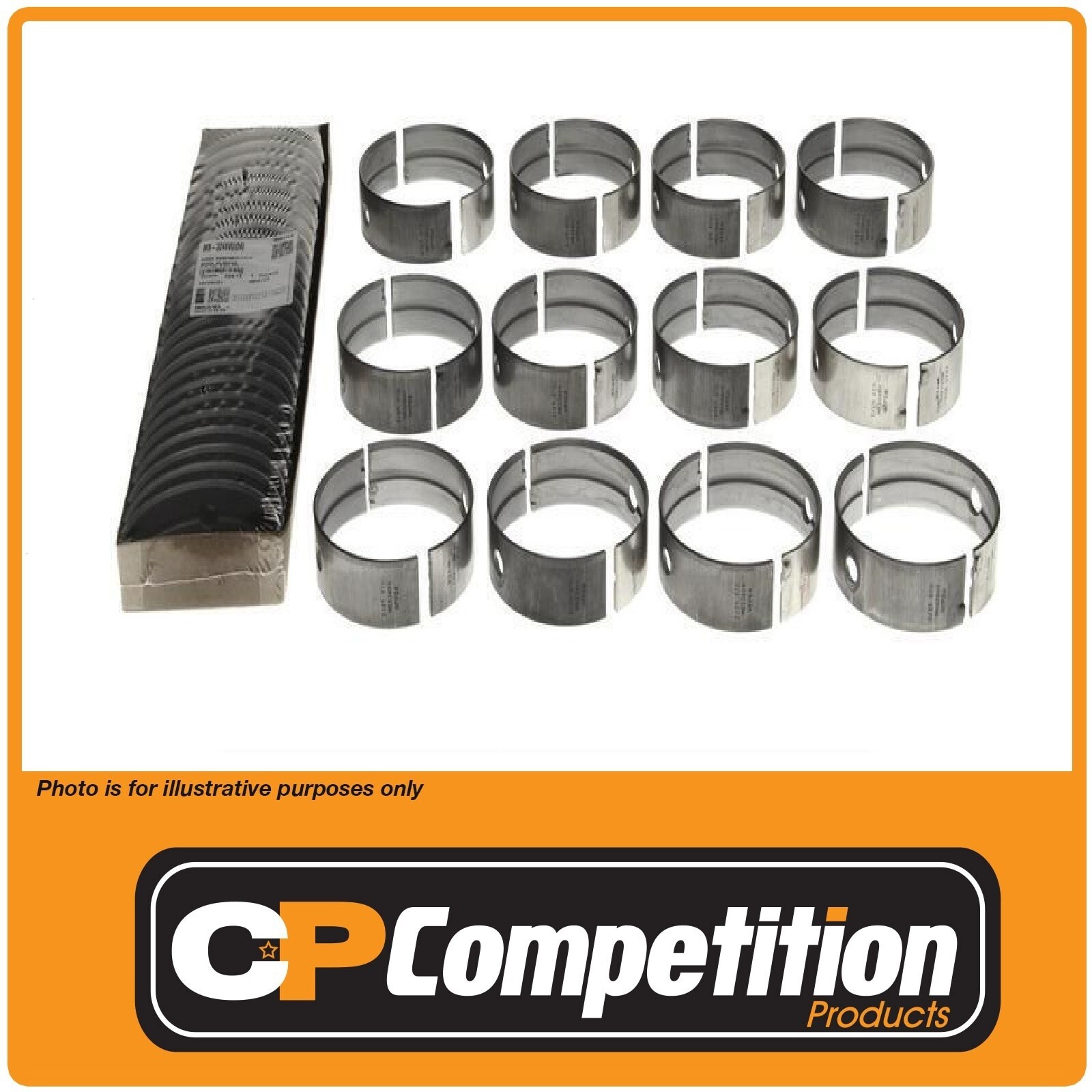 CLEVITE RACE M SERIES MAIN BEARING TRAY OF 24 LOWER SHELL KB HEMI 2.750 ...