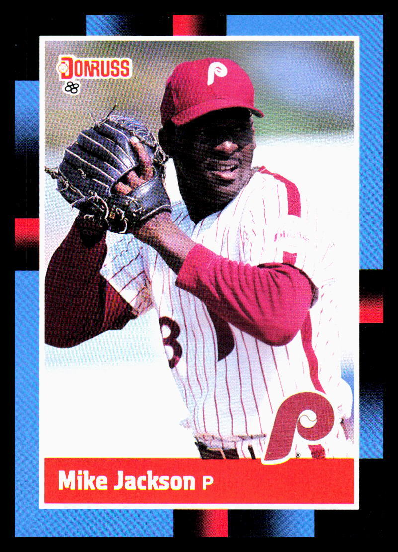 1988 Donruss 139 Mike Jackson Philadelphia Phillies Baseball Card | eBay