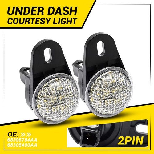 2PCS White Full LED Footwell Step Courtesy Lights For Dodge RAM Jeep ...