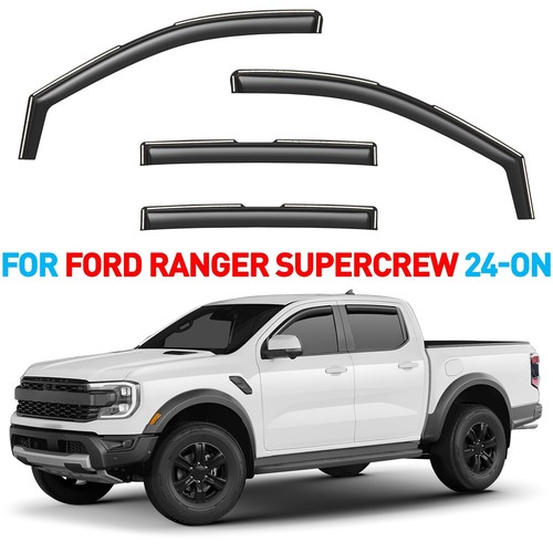 Rain Guards Vent Visors Shade for 2024-2025 Ford Ranger SuperCrew | eBay