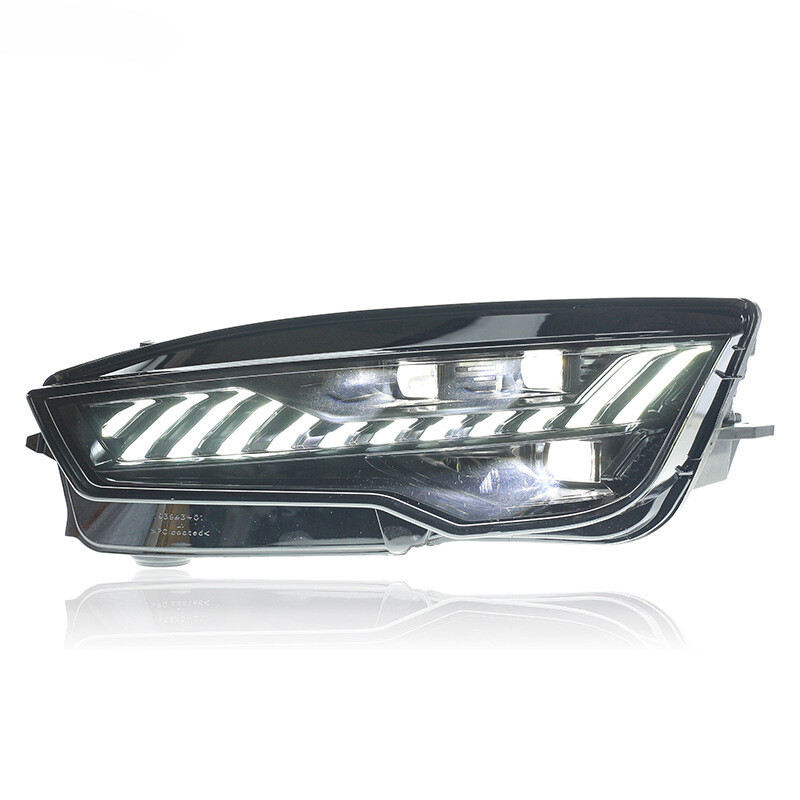 For Audi A7 C7 RS7 2015-2018 Sequential Turn LED Headlights Front lamp ...