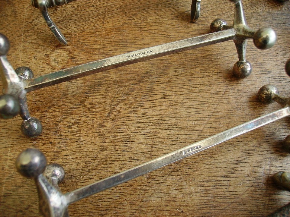 Antique Silver Plated Knife Rests Bundle 5 Pairs inc Berndorf for ...