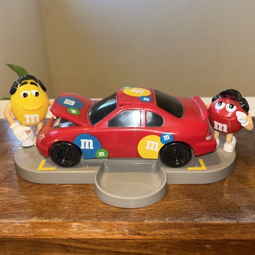 Vintage Nascar Under The Hood M&M Race Car Candy Dispenser M and M Red ...