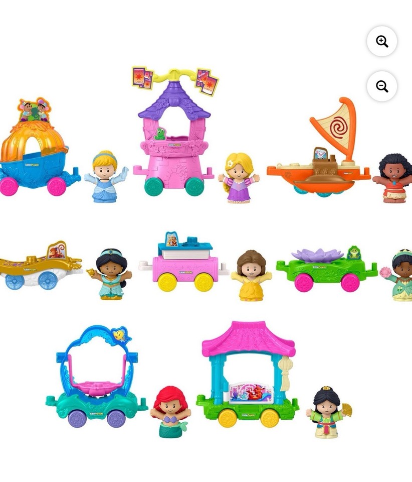 Fisher-Price Little People Disney Princess Parade Figure&Vehicle Set ...