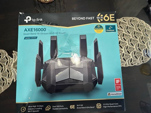 TP-Link Archer AXE300 AXE16000 Wireless Quad Band 16 Stream WiFi 6E ...