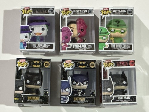 Lot of (6) Funko Pop Batman Mini Figures Riddler Two-Face The Joker 80 ...