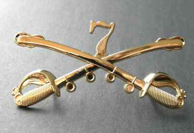 Gen. Custer's U.S. 7th Cavalry Large Gold Double Clutch Hat Pin - NEW ...