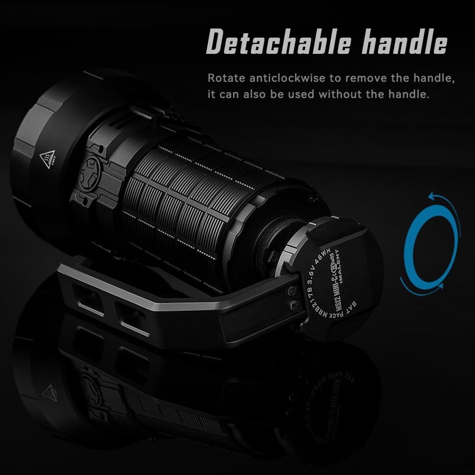IMALENT MS12 Super Bright 65000Lumens LED Flashlight Rechargeable ...