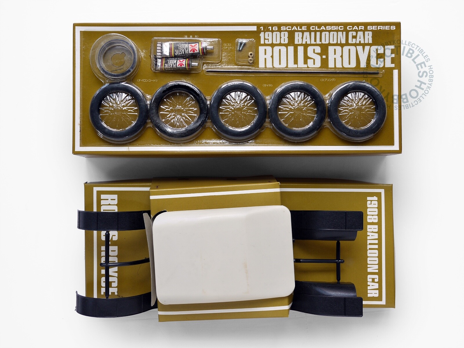 Bandai 1/16 Rolls-Royce Balloon Car 1908 Silver Ghost Classic Car Model ...
