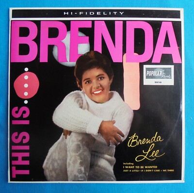 Brenda Lee 1962 Lp - This Is Brenda, Australian mono "Pop Record ...