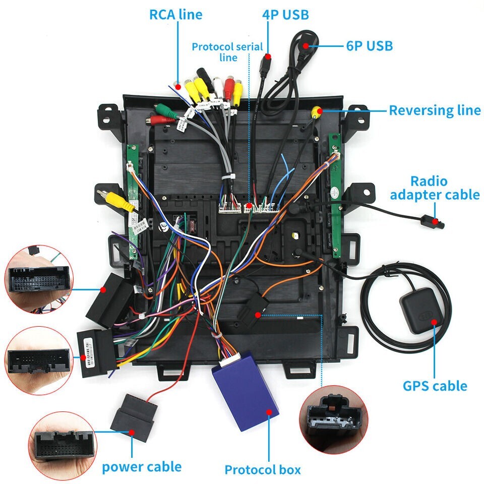 9.7" vertical screen for Ford Edge stereo radio GPS Carplay 2011-2014 ...