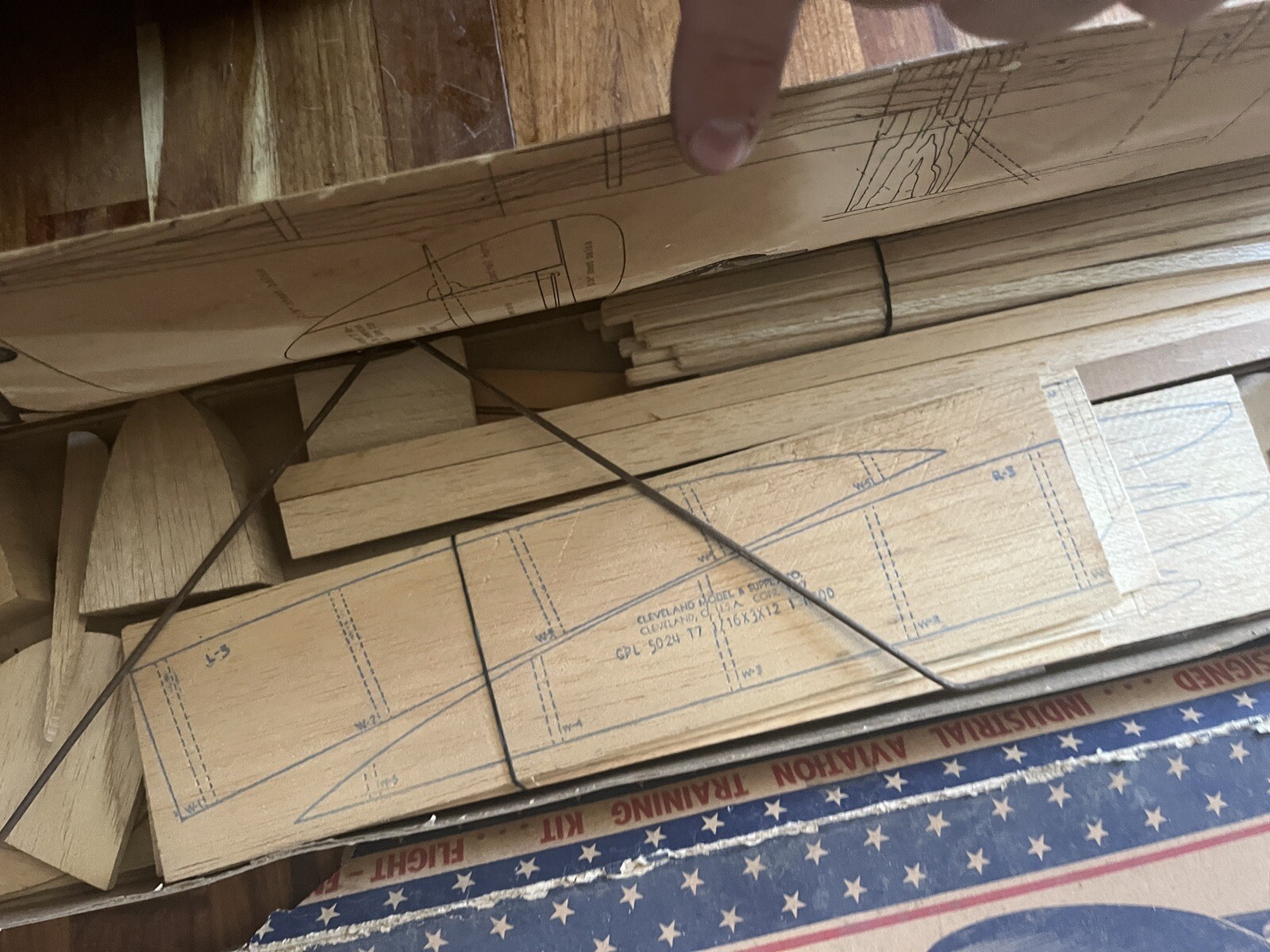 Cleveland tether streamliner Designed MODEL Plane Vintage Balsa Wood | eBay