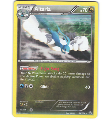Pokemon 2012 Light Play Altaria Dragons Exalted Holo 84/124 Card | eBay