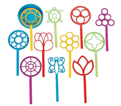 Super Fun Bubble Wand Assortment (1 Dozen) Summer Fun, Children's ...