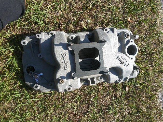 Edelbrock 427X BBC Intake Manifold Rectangle Port 396 402 427 454 Dual ...