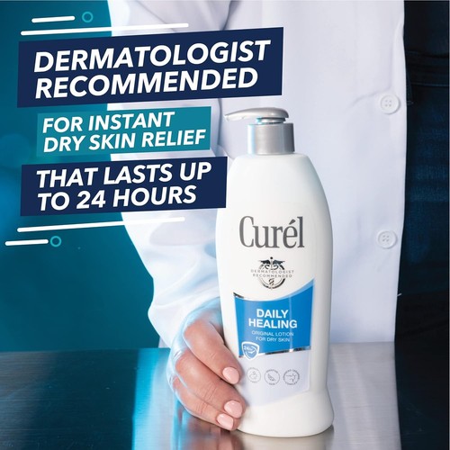Curel Daily Healing Hand and Body Lotion, Moisturizer Nourishes Dry ...