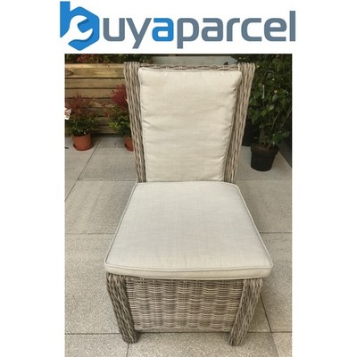 Signature Weave Alexandra Wicker High Back Dining Chair Fine Grey ...