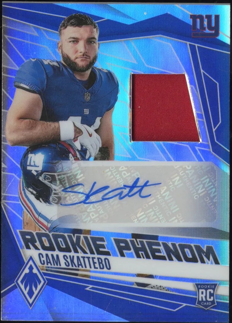2025 Panini Phoenix - Rookie Phenoms Jersey Autographs Cam Skattebo # ...