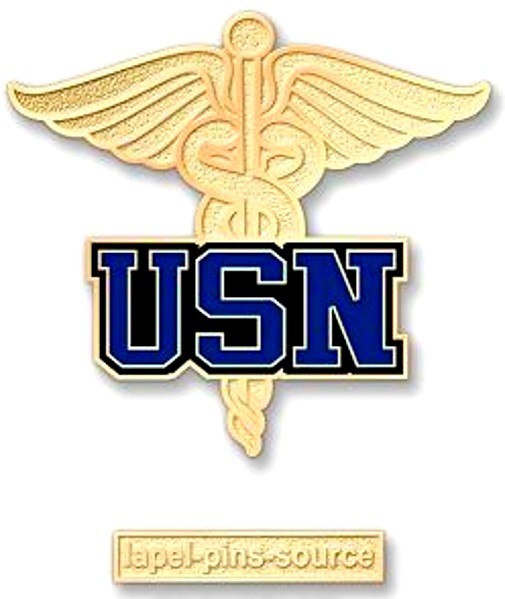 USN Caduceus Military Medical Medic United States Navy Lapel Pin Tac ...