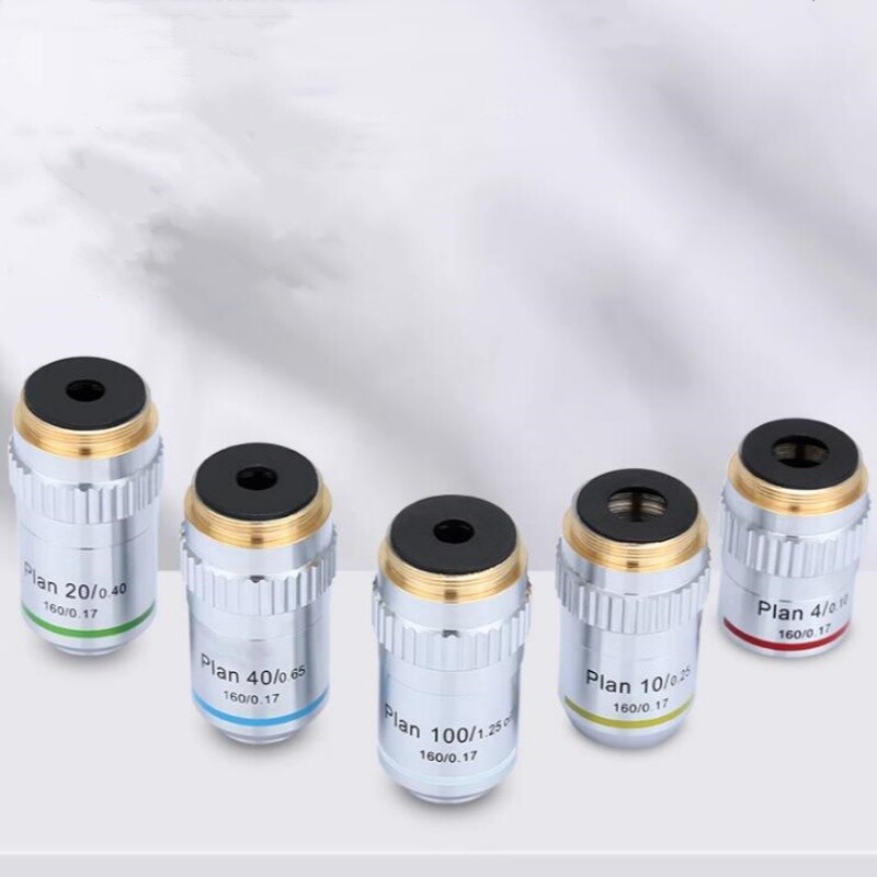 4X 10X 20X 40X 100X Plan Achromatic Objective Lens for Biological ...