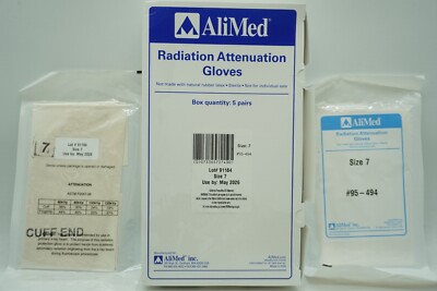 Box/5 Gloves, AliMed Radiation Attenuation Gloves SIZE 7 | eBay
