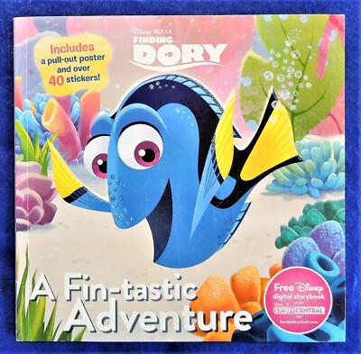 Disney Finding Dory A Fin-tastic Adventure Activity Book 40 Stickers ...