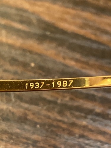 Authentic Vintage 1937-1987 Ray Ban THE GENERAL Aviator B&L Lenses 62mm ...