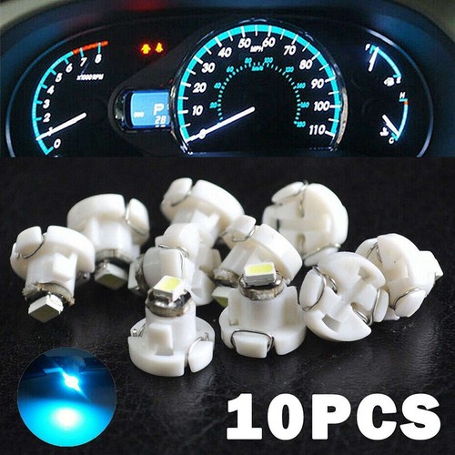 Dash Bulbs T4.2 Flat Top Gauges Ice Blue Instrument LED Light 10x Panel ...