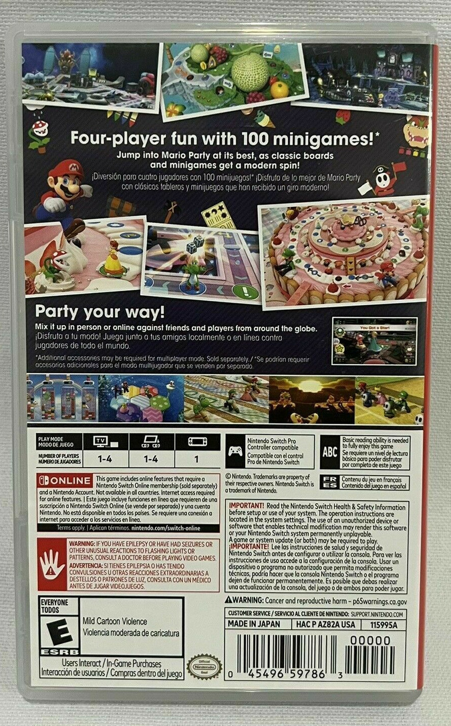 Mario Party Superstars - CASE ONLY - NO GAME nintendo switch | eBay