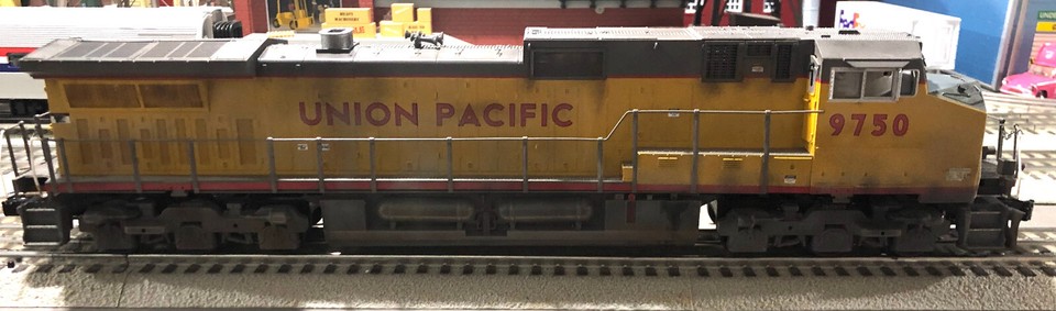 MTH Premier Union Pacific DASH-9 Diesel Engine #9750; Weathered w ...