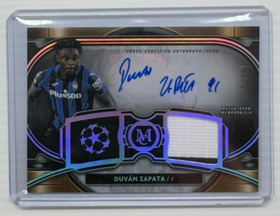 2021-22 Topps UEFA Museum Collection Duvan Zapata Auto Autograph Relic ...