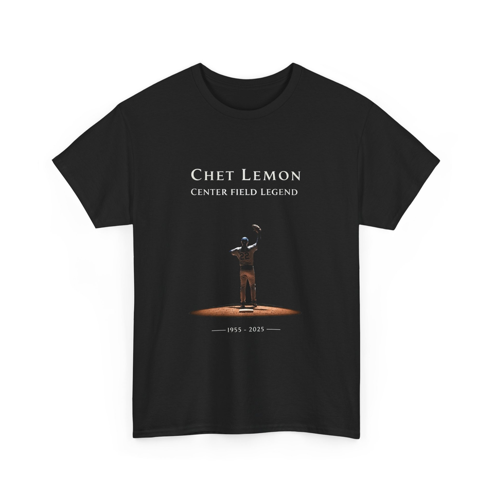Chet Lemon Tribute Tee, Vintage Baseball T-Shirt, Sports Fan Apparel ...