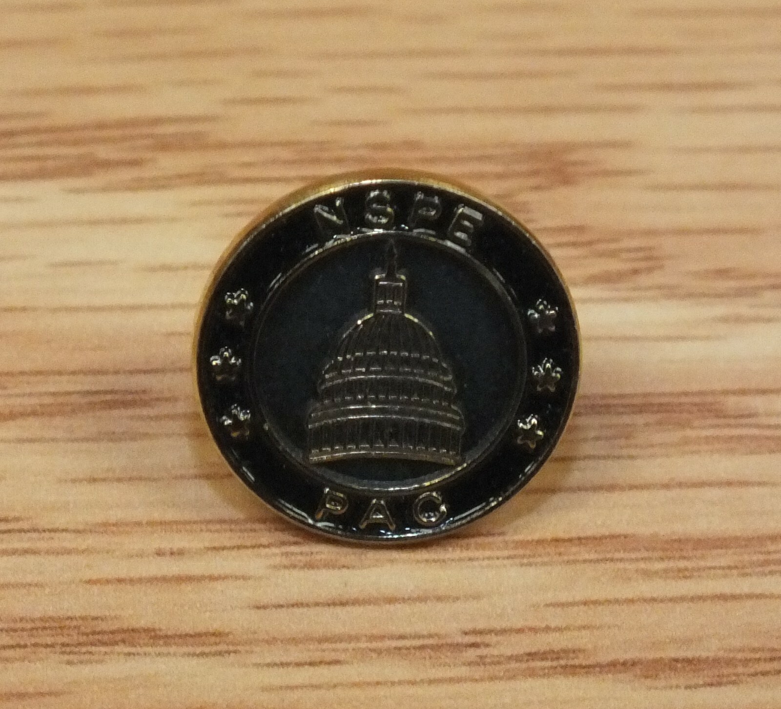 NSPE PAC National Society of Professional Engineers Black & Gold Tone ...