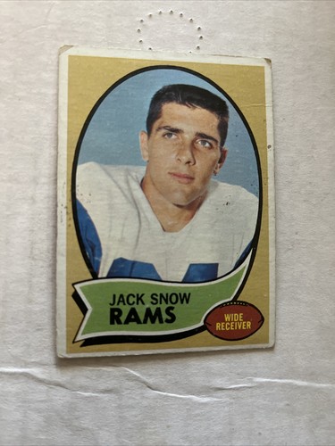 1970 Jack Snow Los Angeles Rams Topps Football Card #44 | eBay