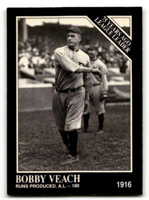 1991 Conlon Collection TSN #159 Bobby Veach Detroit Tigers Baseball ID ...