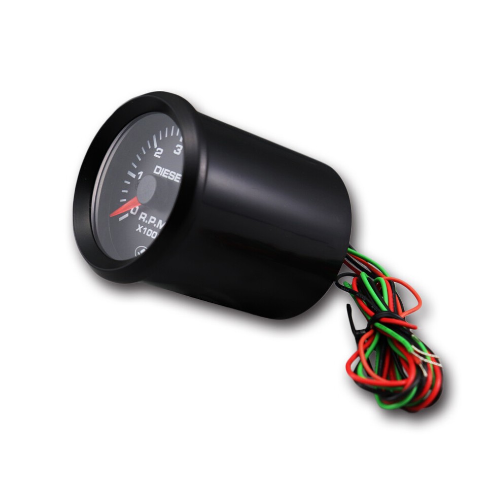 52mm 2-1/16" Universal Tachometer In Dash For Diesel Engine Alternator ...
