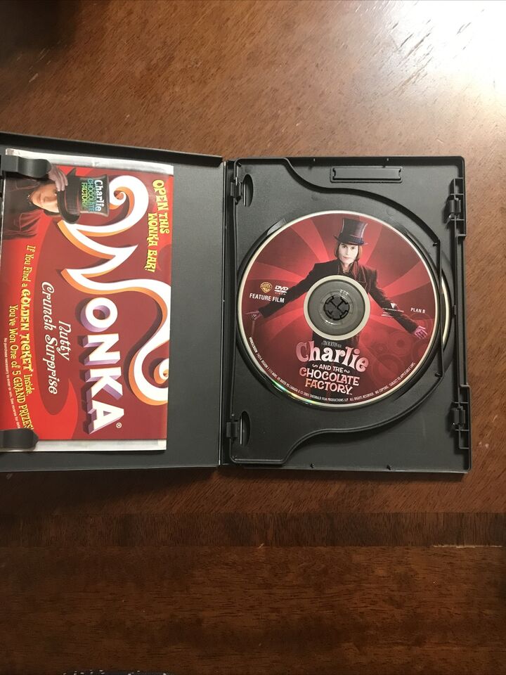 Charlie and the Chocolate Factory (DVD, 2005, 2-Disc Set, Widescreen ...