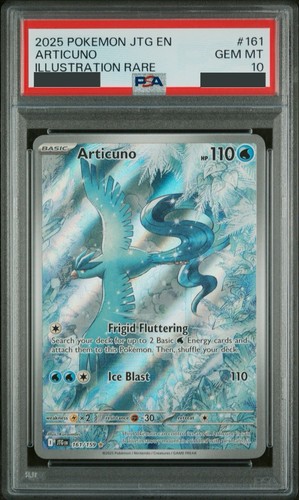 2025 POKEMON JTG EN-JOURNEY TOGETHER ILLUSTRATION RARE #161 ARTICUNO ...