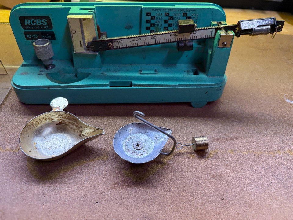 OHAUS RCBS Model 10-10 Reloading Balance Beam Scale | eBay