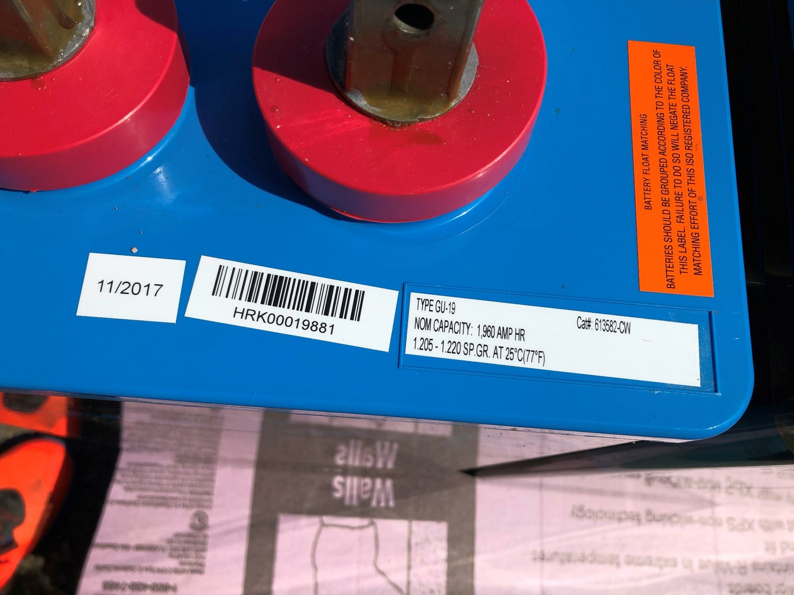 3x Lot PowerSafe G GU-19 1960 Amp HR 2V 2 Volt 1 Cell Battery Batteries ...