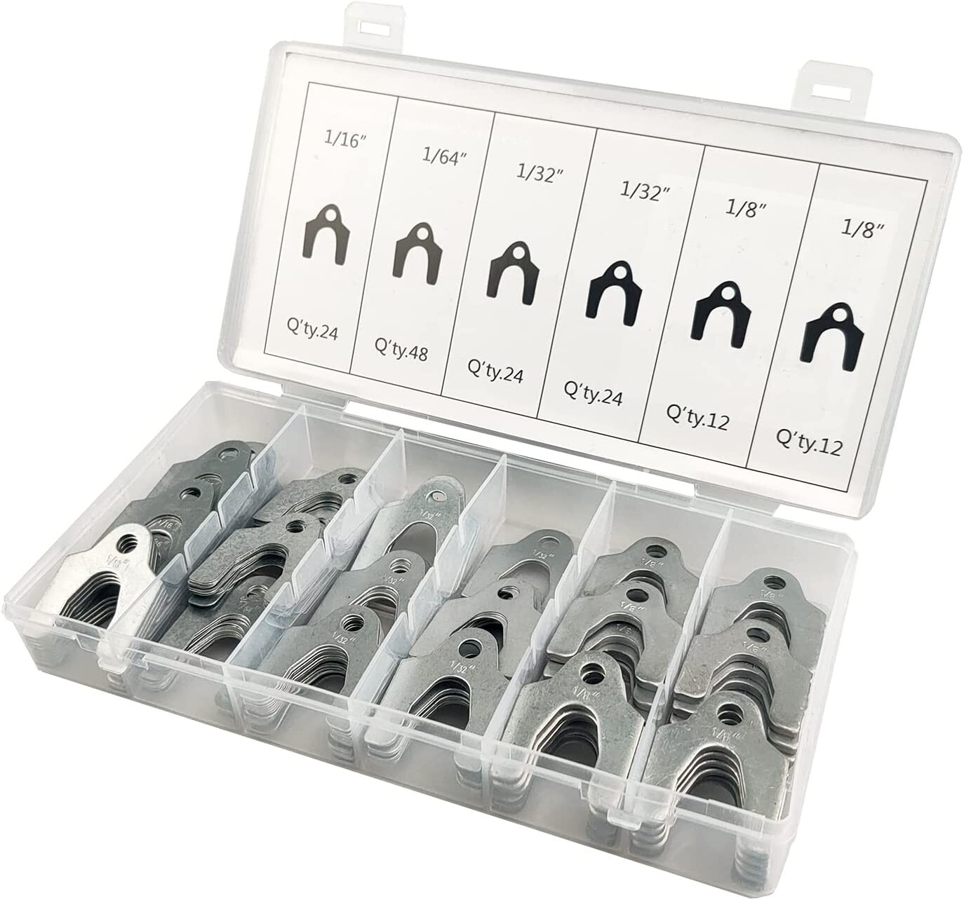 144 Pieces Auto Alignment Body Shim 1/16" 1/64" 1/32" 1/8" Alignment ...