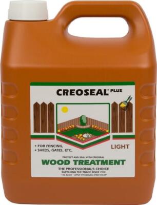 Creoseal Plus Wood Treatment Light Brown ( Creosote equivalent ) 4 ...