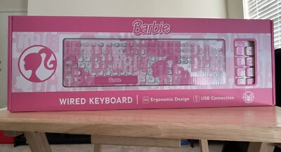 PINK BARBIE WIRED KEYBOARD USB CONNECTION | eBay
