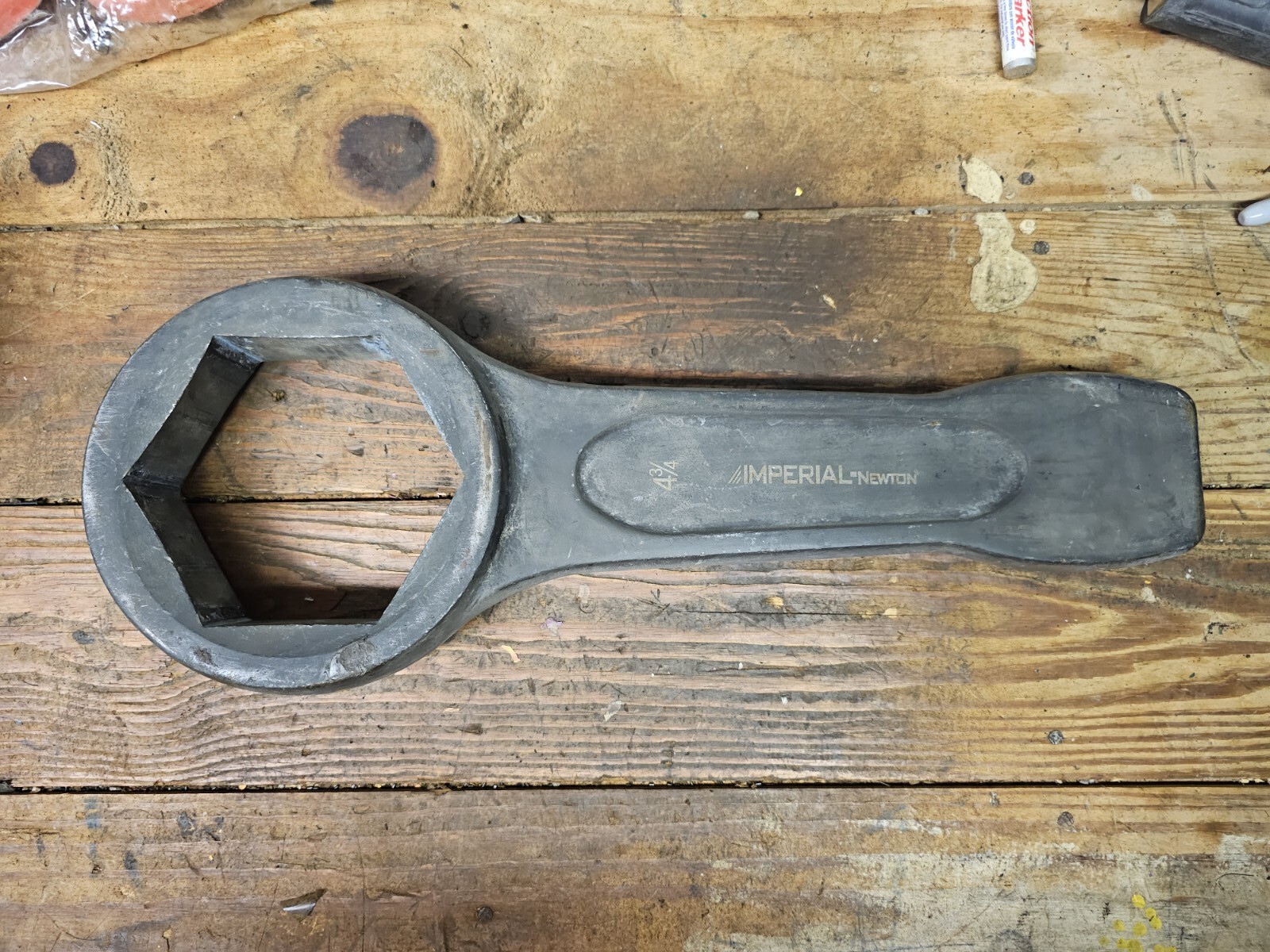 IMPERIAL NEWTON 4-3/4 STRAIGHT HAMMER WRENCH 6 POINT STRIKING KNOCKER 4 ...