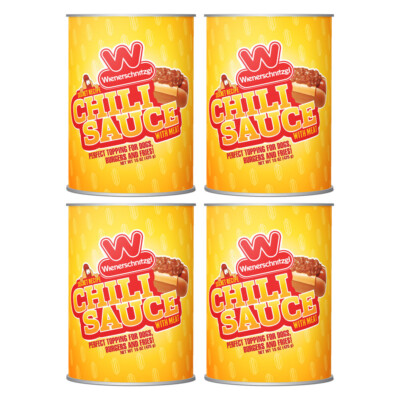 Wienerschnitzel Chili Sauce With Meat Secret Recipe Hot Dog Cans - 4 ...