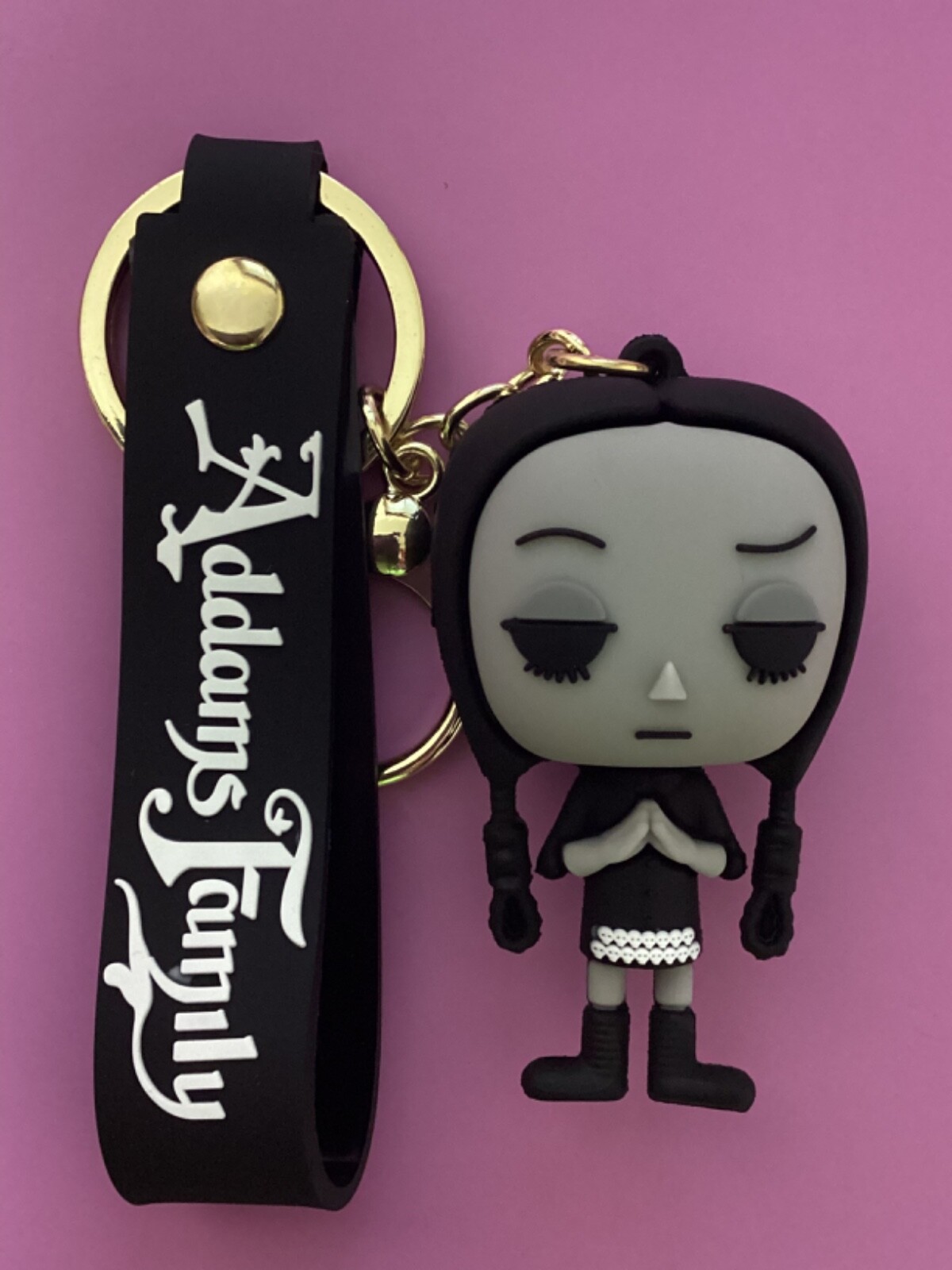 3D Rubber Keychain Adams Family Character Keychain Key Ring No-2 | eBay ...