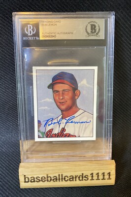 1950 Bowman Gum Bob Lemon Auto BGS Authentic Autograph Indians G41 | eBay