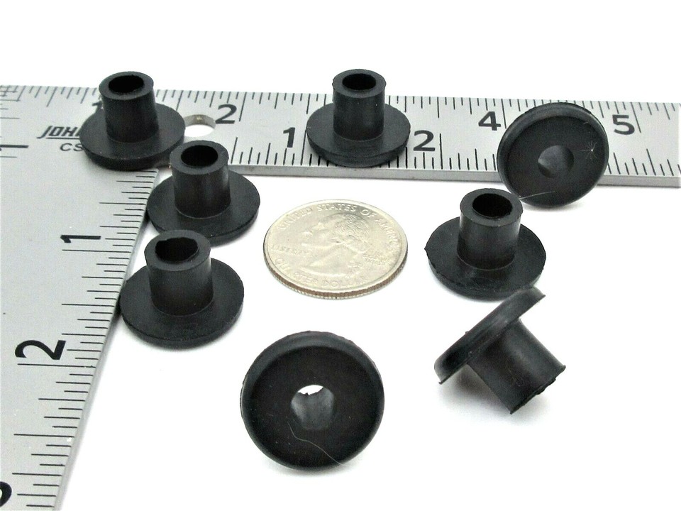 3/8" x 1/4” ID x 3/4" OD Rubber Step Bushing for Wire Cable Tubing ...