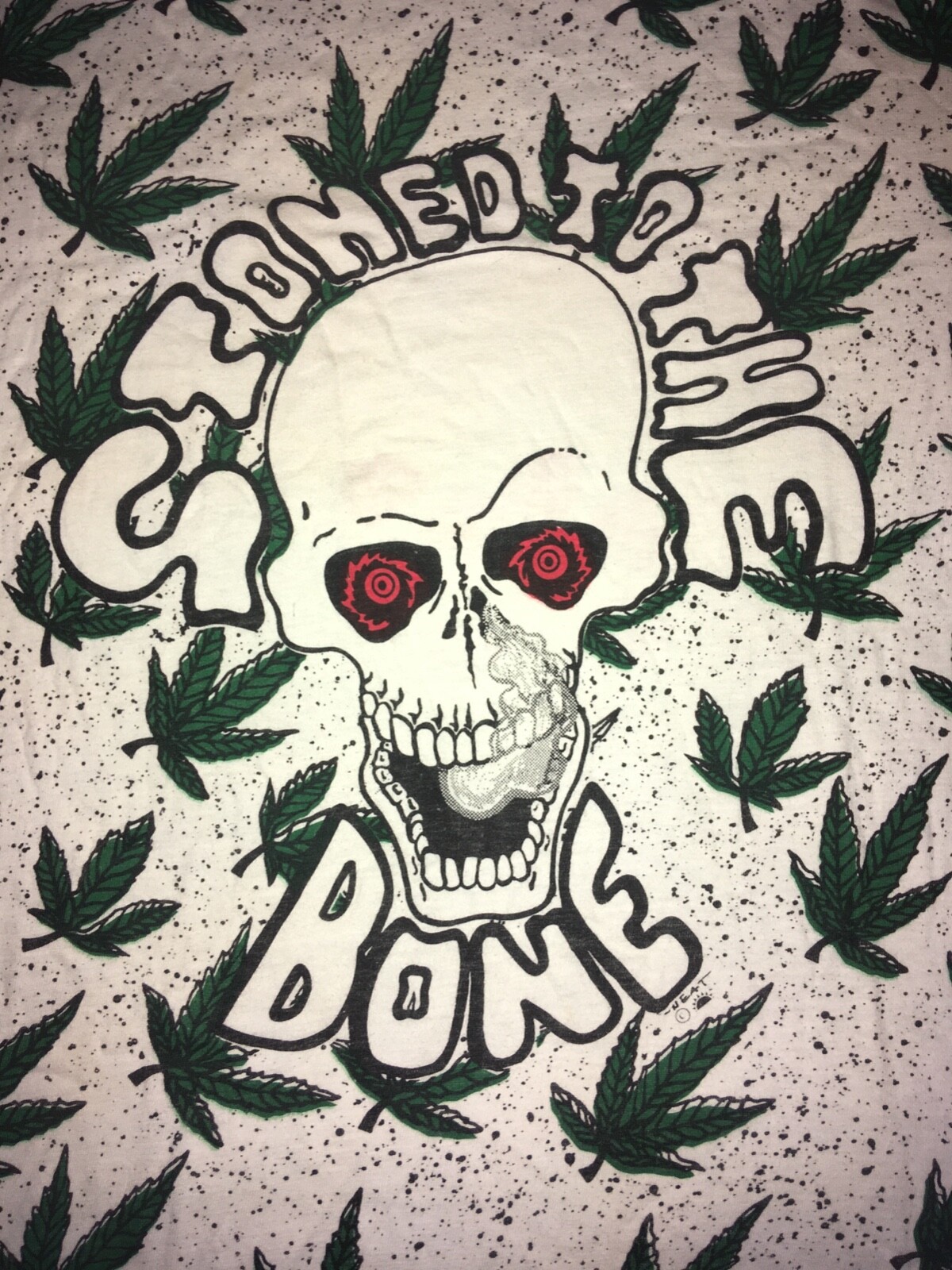 Skull Smoking Weed Wallpaper